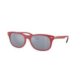 Ray-Ban Ferrari Matte Red Green Mirror Silver (55) 0RB4607M | Ebest